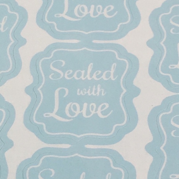 Office | 10 Blue Sealed With Love Stickers | Poshmark